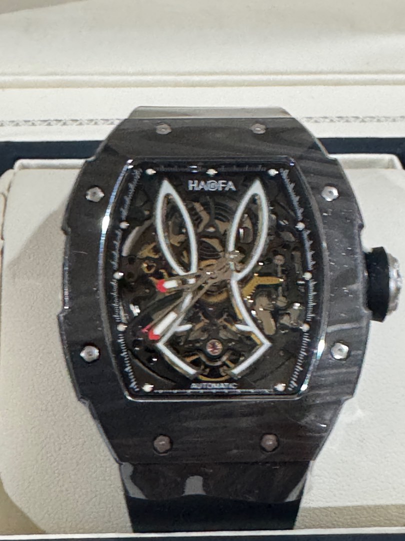 Pre owned Haofa 1985 Black Rabbit auto watch, Men's Fashion, Watches ...