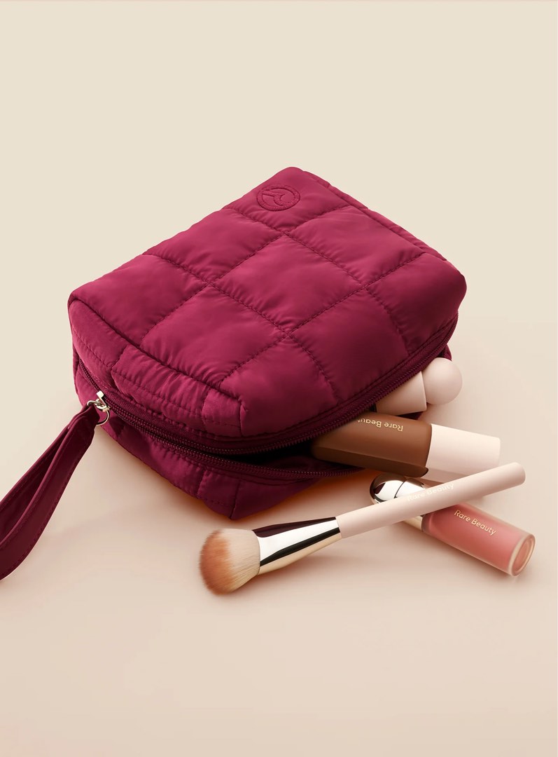 Rare Beauty Essentials Puffy Makeup Pouch/Bag, Women's Fashion, Bags ...