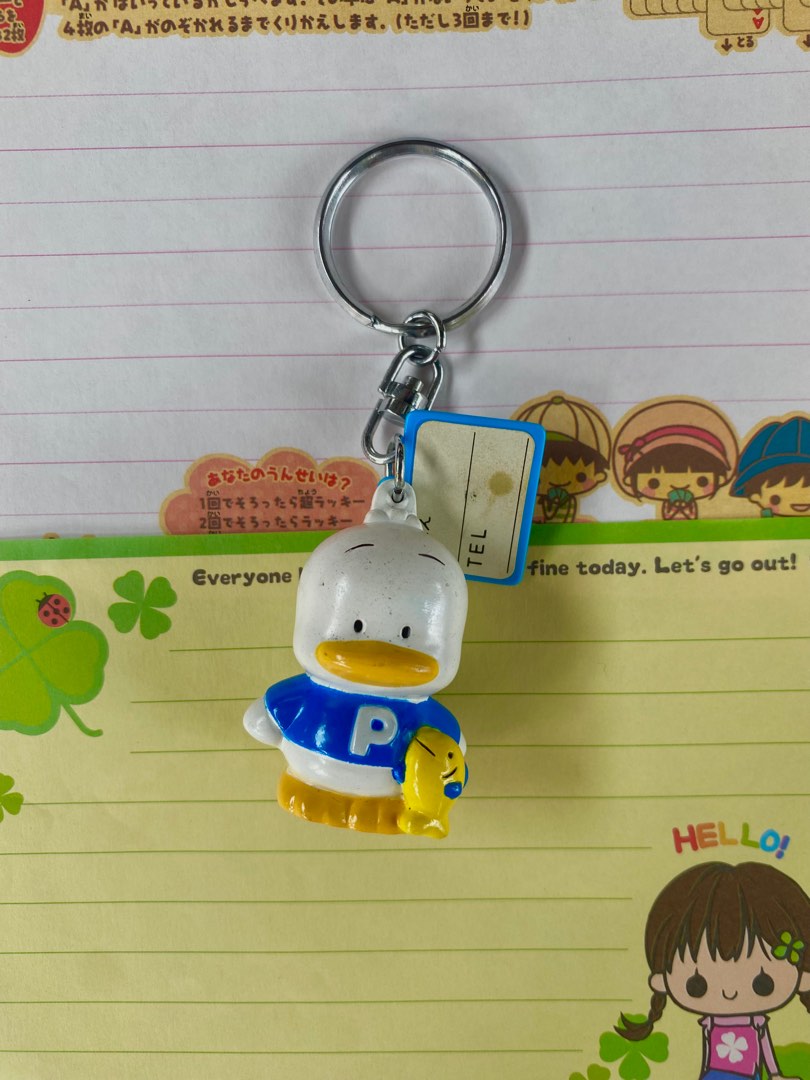 RARE Sanrio Character Pekkle Vintage Keychain Charm 1996, Hobbies ...