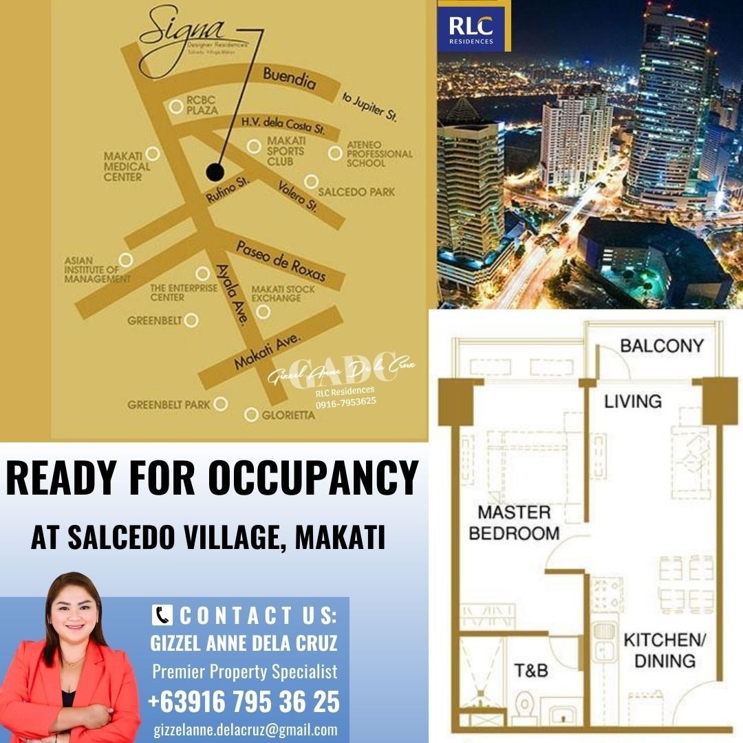 Ready for Occupancy in Valero Makati 1BR Condo For Sale in Makati at ...