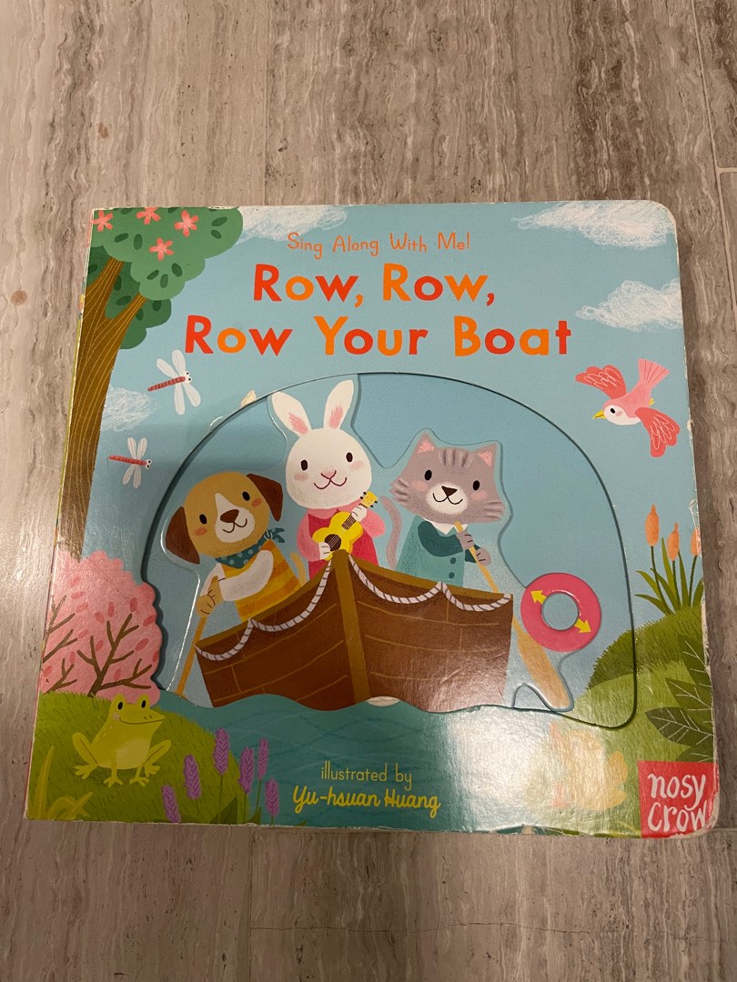 Row, Row, Row Your Boat Boardbook with sliders, Hobbies & Toys, Books ...