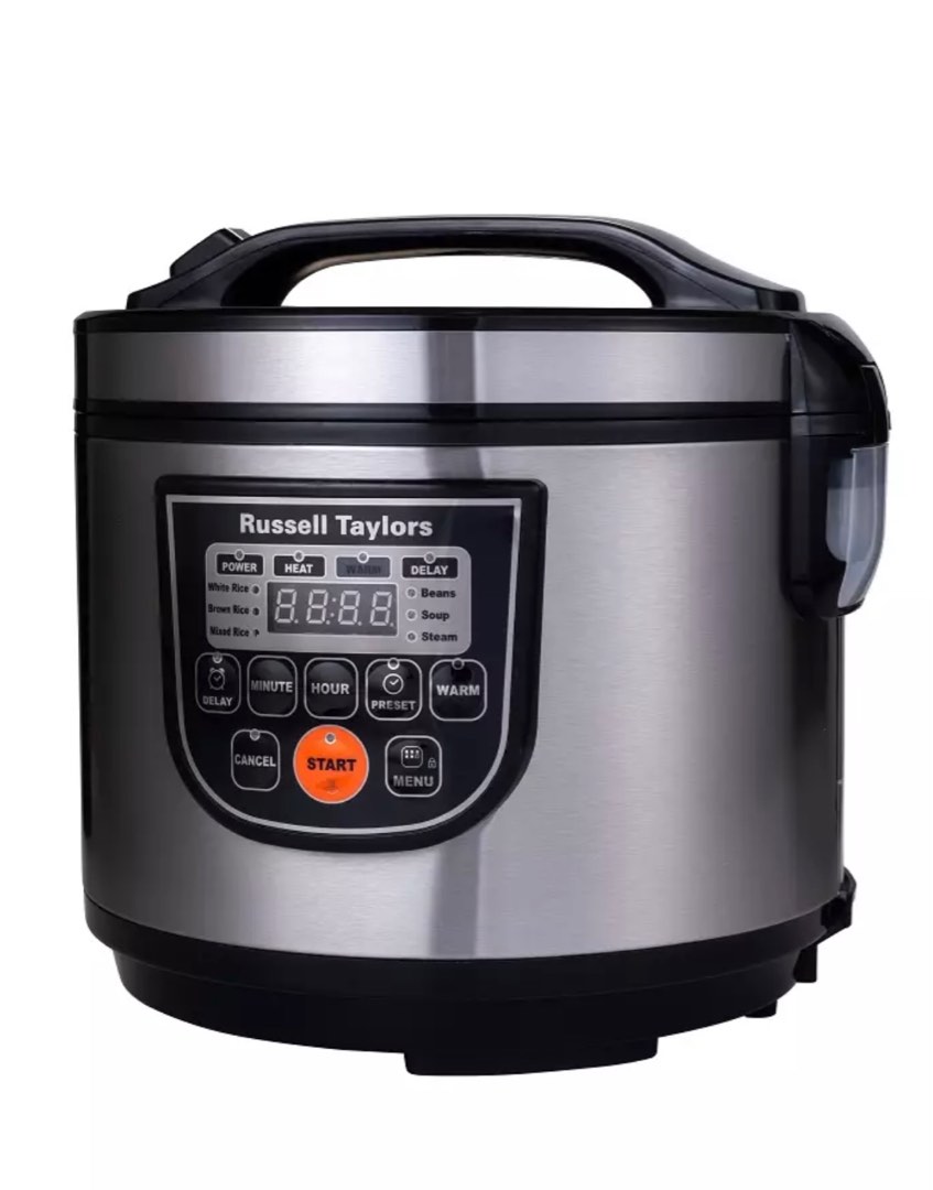 Russell taylors smart rice cooker including steam rack 1.8L, TV & Home ...