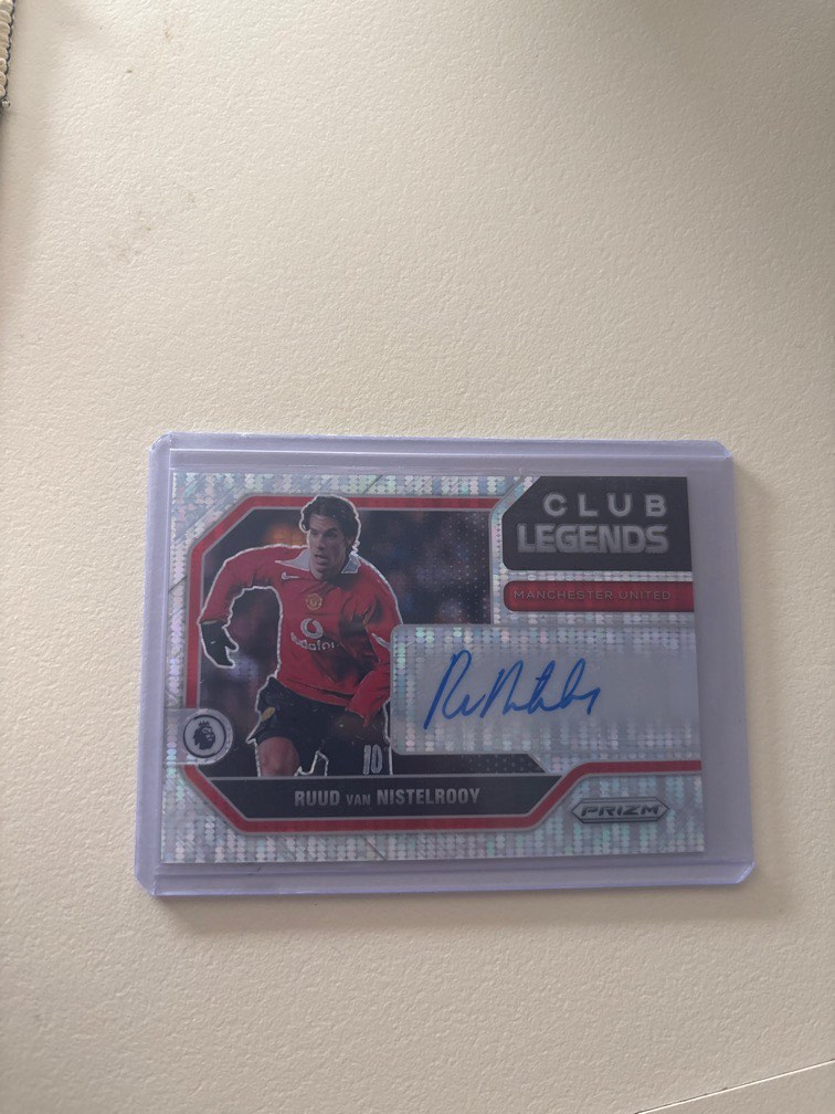 Ruud Van Nistelrooy Autograph Panini EPL Prizm Club Legends, Hobbies ...
