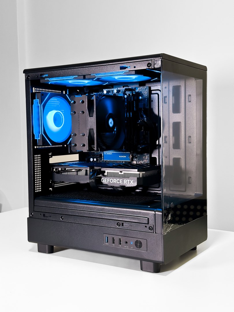 Ryzen 5 5500 | RX6600 | 16GB DDR4 + 1TB SSD | Black Custom Gaming PC ...