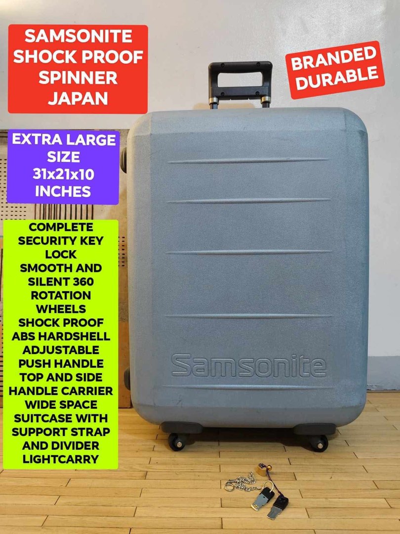 SAMSONITE SPINNER MADE IN JAPAN SHOCK PROOF LARGE LARGE, Hobbies & Toys ...