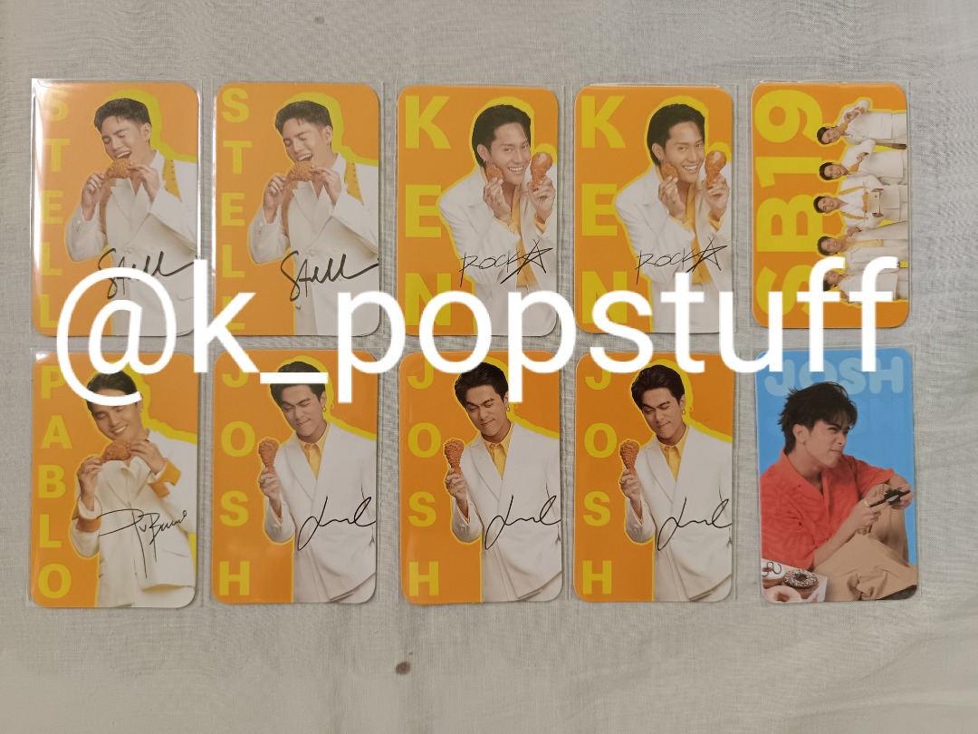 SB19 Mcdo Dunkin Photocard, Hobbies & Toys, Memorabilia & Collectibles ...