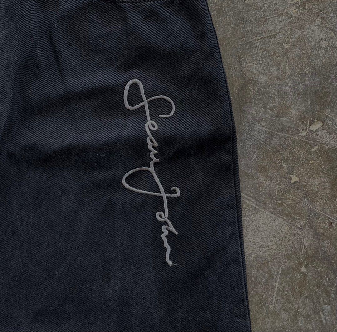 SEAN JOHN BLACK BIG SPELLOUT SIDE FONT BAGGY JEANS Y2K JNCO STYLE, Men ...