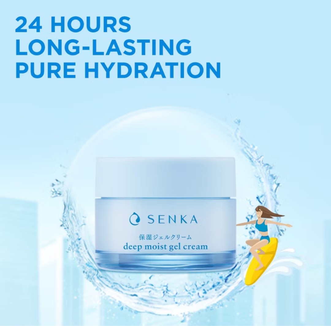 Senka Deep Moist Gel Cream (50ml), Beauty & Personal Care, Face, Face ...