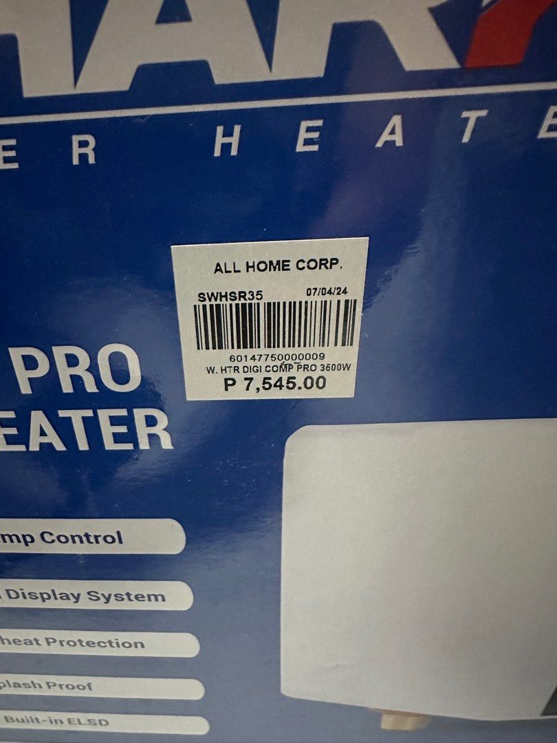 Shark Heater with Breaker, TV & Home Appliances, Water Heater & Instant ...