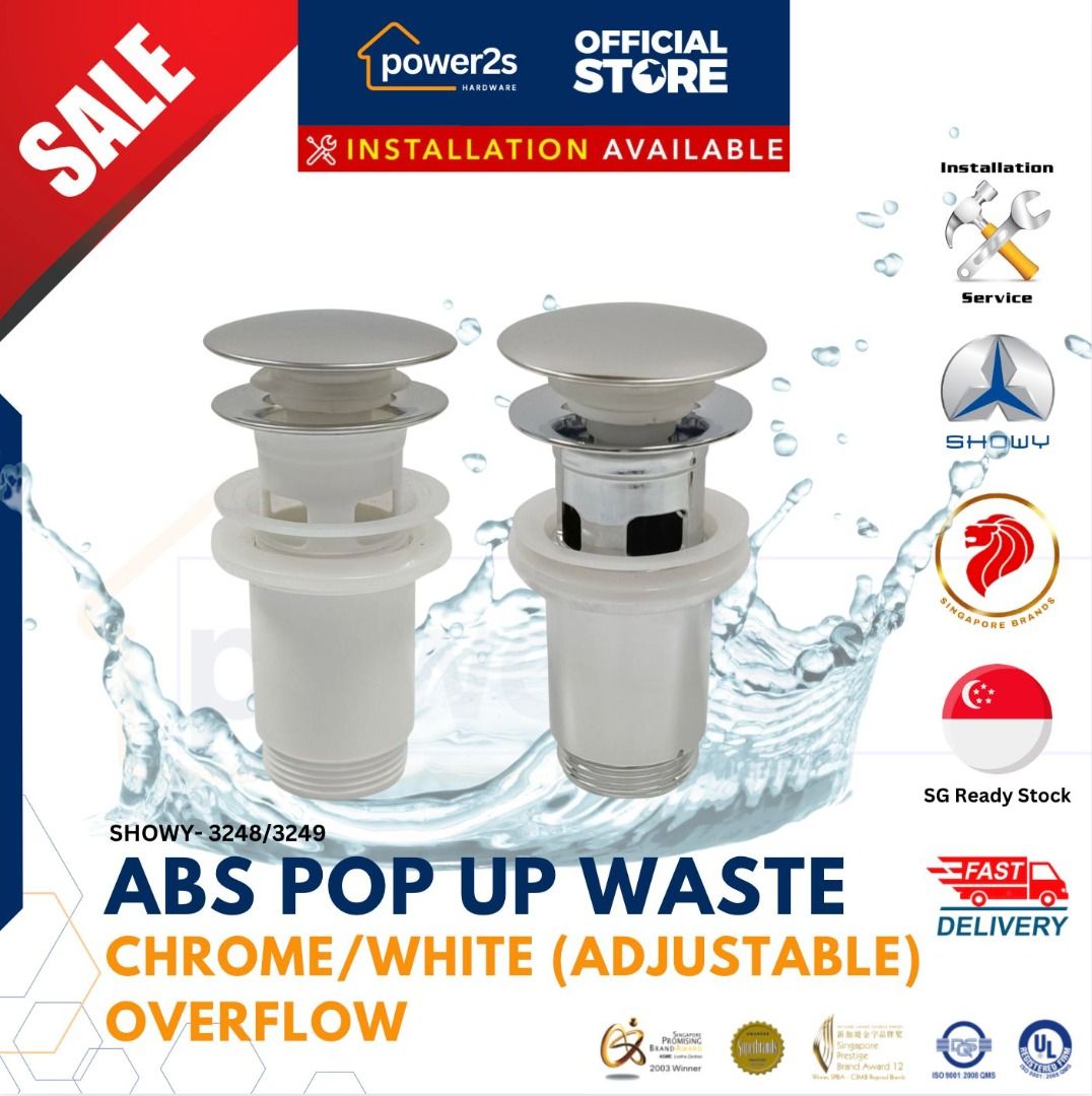 Showy ABS Sink Stopper Brass Basin / Overflow Hole / C/W / Plumber ...