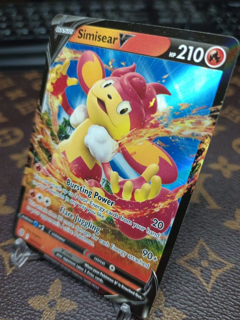 Simisear V - 027/172 Ultra Rare Brilliant Stars (BS) Pokemon Card 2022 ...