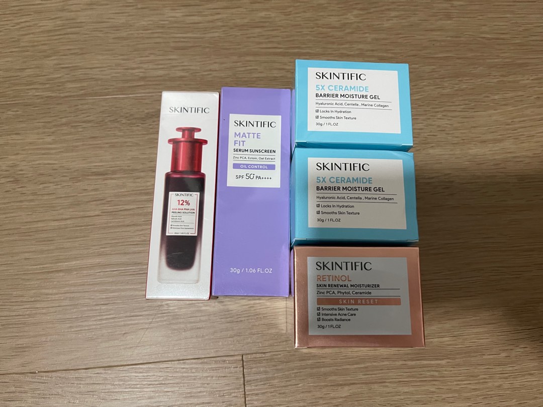 SKINTIFIC skincare products, Beauty & Personal Care, Face, Face Care ...