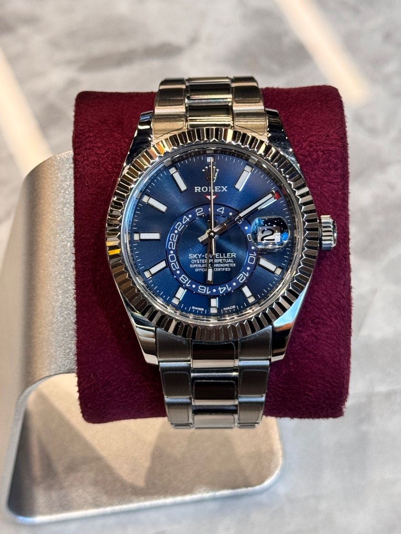 Sky Dweller Blue, Luxury, Watches on Carousell