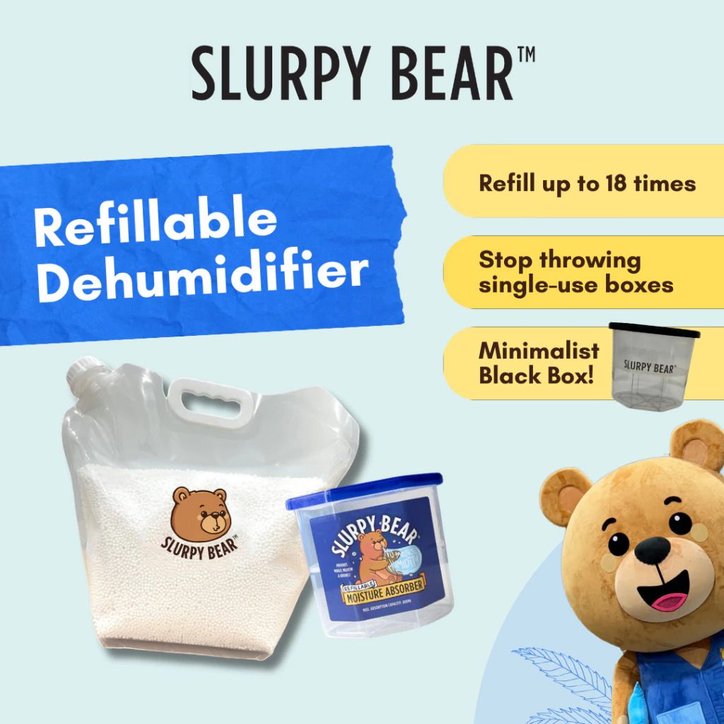 SLURPY BEAR Dehumidifier Refill Eco-friendly Moisture Absorber ...