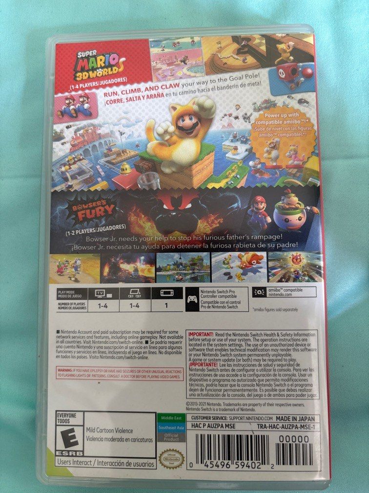 Super Mario 3D world + Browser Fury - Nintendo Switch, Video Gaming ...