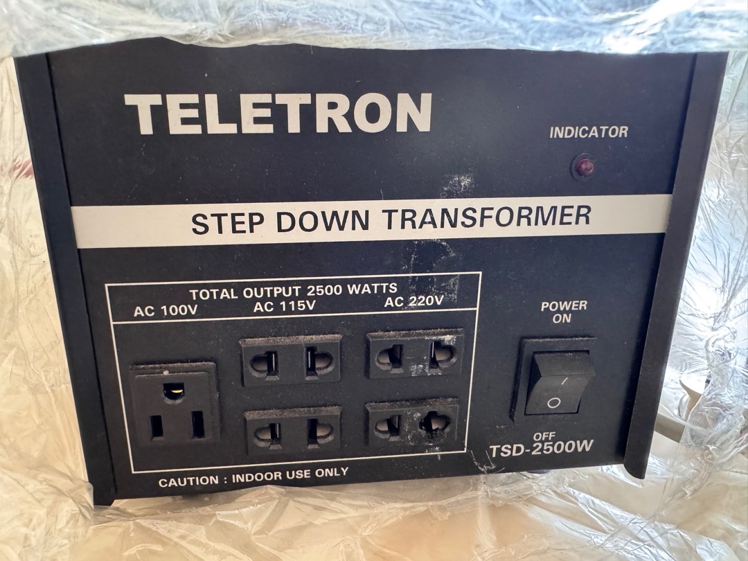 Teletron TSD-2500W Transformer, TV & Home Appliances, Electrical, Adaptors & Sockets on Carousell