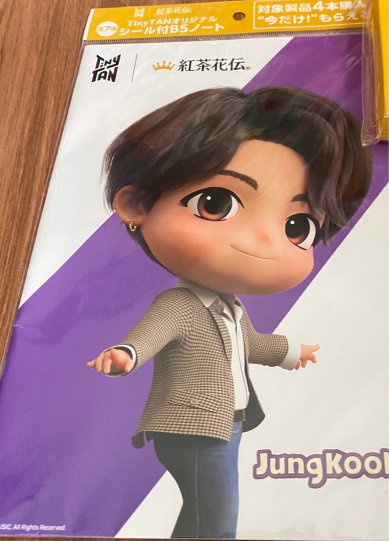 Tinytan jungkook notebook with stickers, Hobbies & Toys, Memorabilia & Collectibles, K-Wave on ...