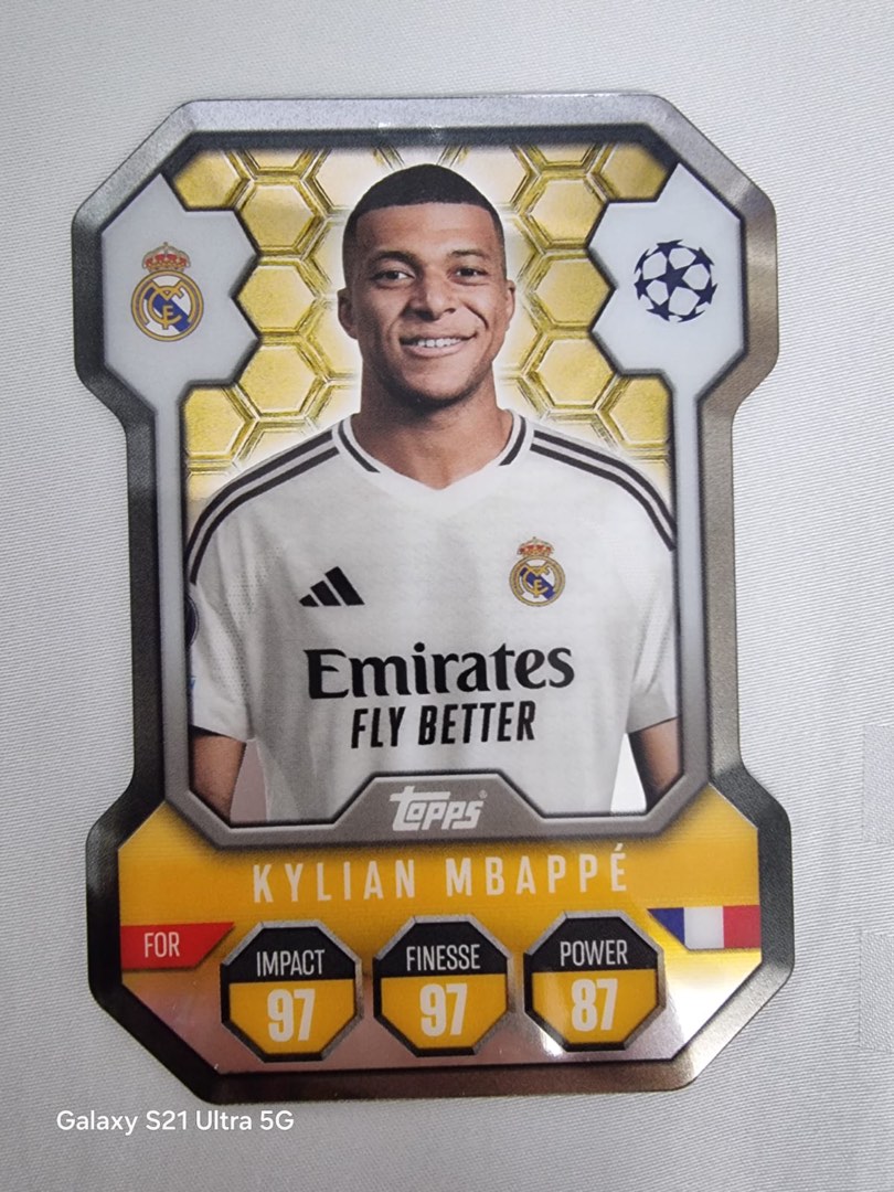 Topps Match Attax 2024/2025 Chrome Pro Elite Shield - Kylian Mbappe ...