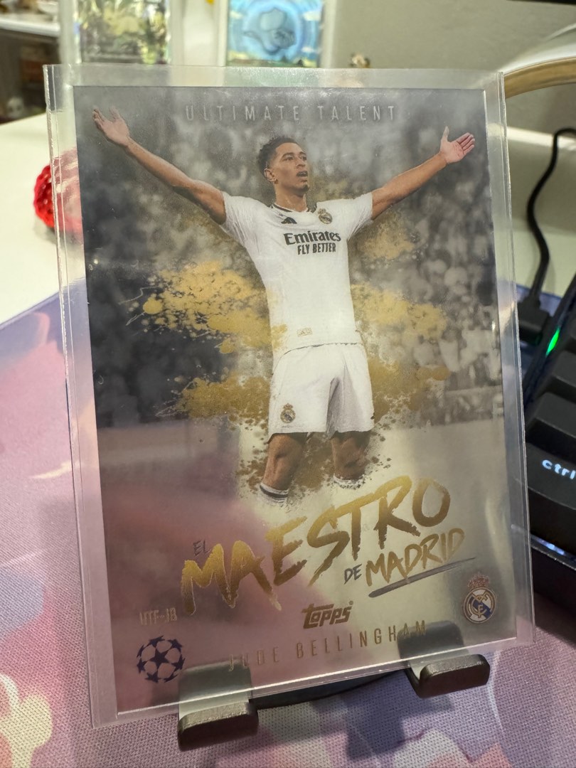 (Mint)Topps match attax Jude Bellingham ultra rare card el maestro de ...