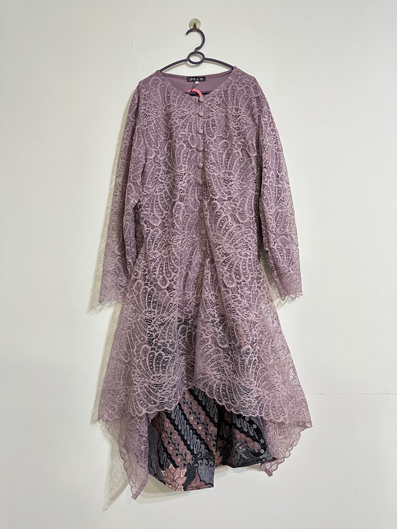umaara tunic kebaya lace kain lipat batik, Women's Fashion, Muslimah ...