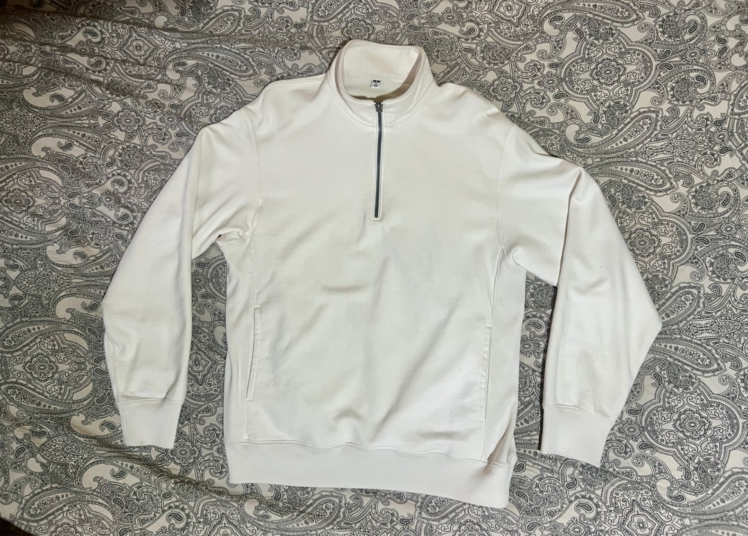 Uniqlo half zip sweater, Men's Fashion, Coats, Jackets and Outerwear on ...