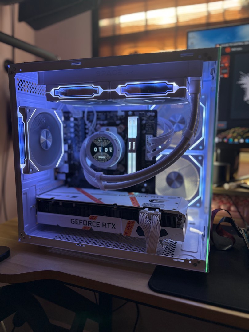 White am5 gaming pc, Computers & Tech, Desktops on Carousell