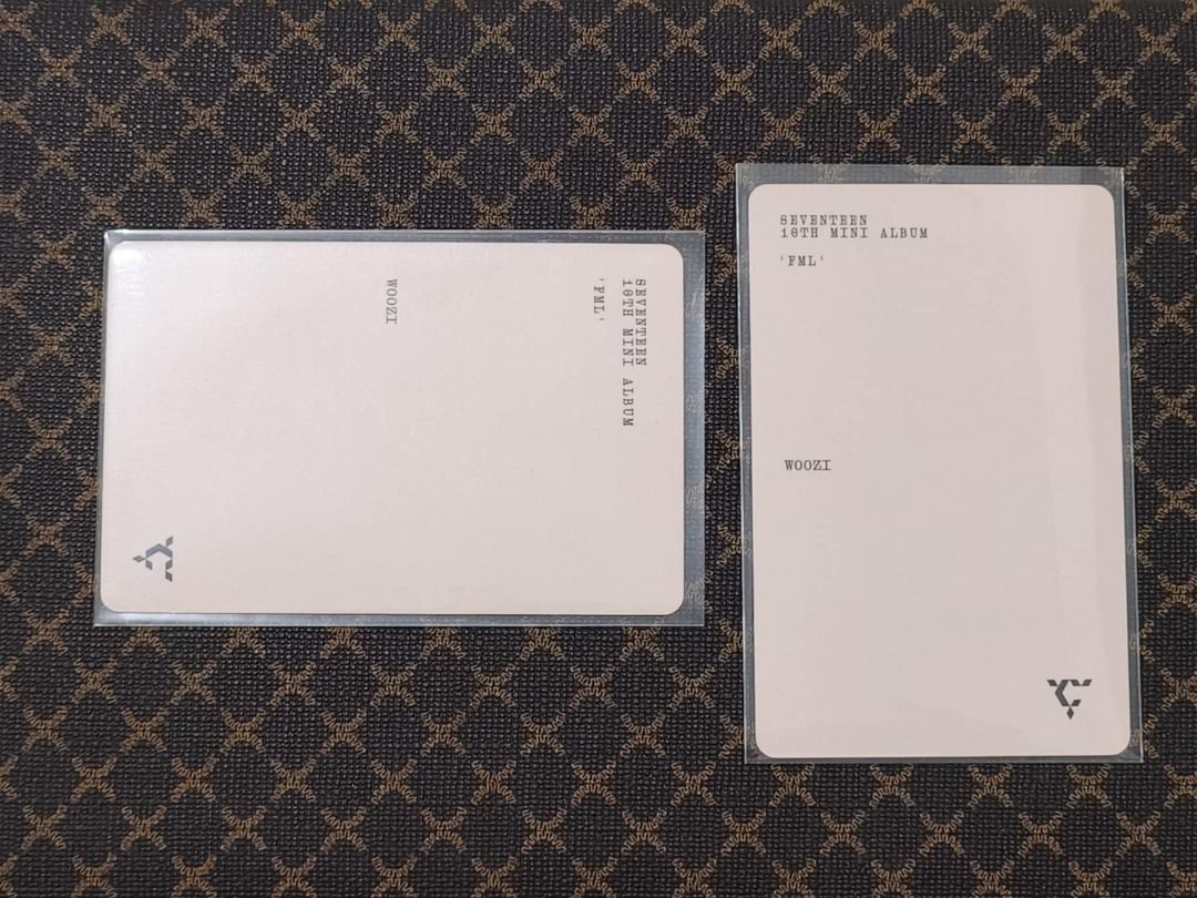 Woozi - OFFICIAL Seventeen carat version FML photocard set (tingi from ...