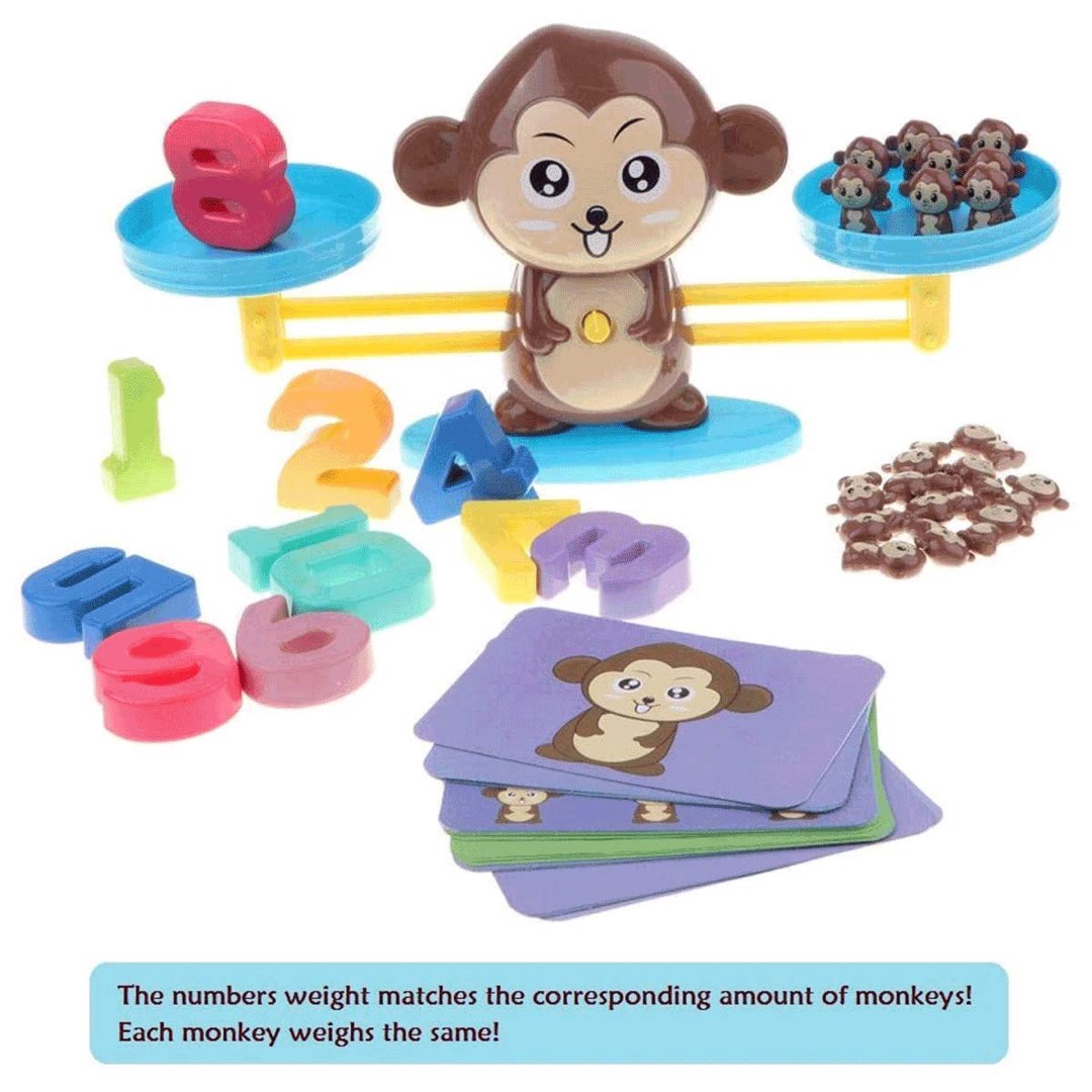 Zoostliss Animal Monkey Weighing Scale Montessori Counting Toys STEM ...