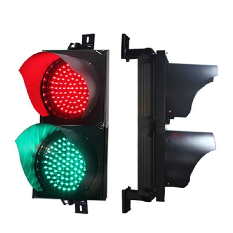 100mm Red Green LED Traffic Signal Light High Efficiency and Brightness ...