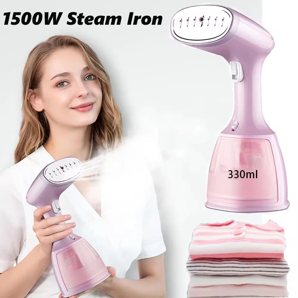 1500W Handheld Garment Steamer For Clothes 330ml Portable Household Fabric Small Electric Steam ...
