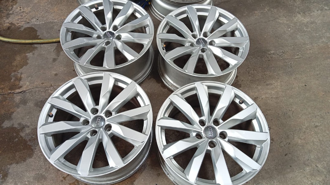 18" Audi Original rims, Car Accessories, Tyres & Rims on Carousell