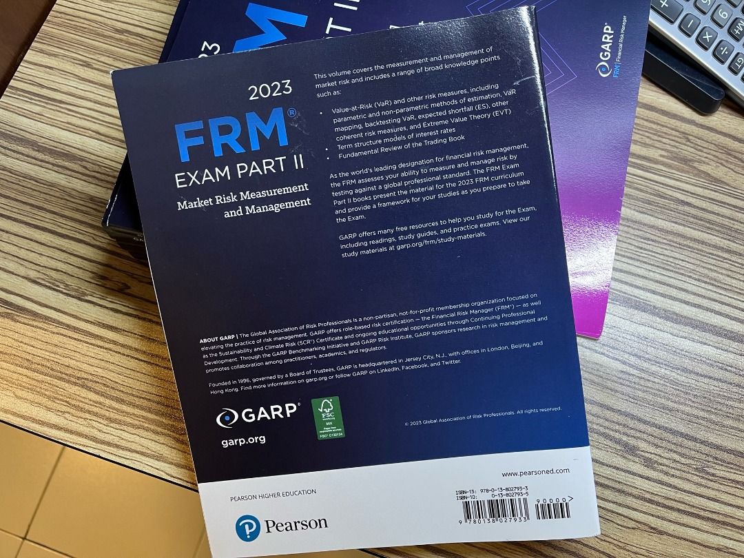 2023 FRM Part 1 GARP textbook (full set, new), Hobbies & Toys, Books & Magazines, Textbooks on ...