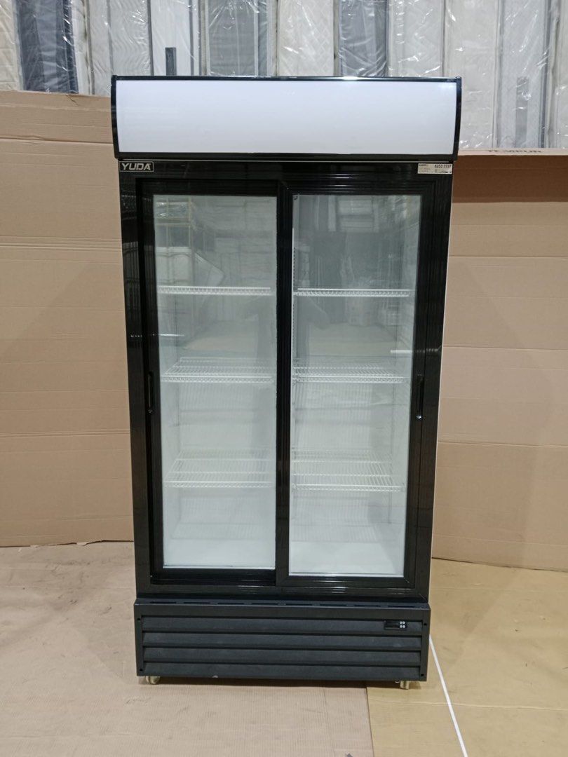 232502(1)YUDA 2-doors sliding glass upright chiller 800L $848, TV ...