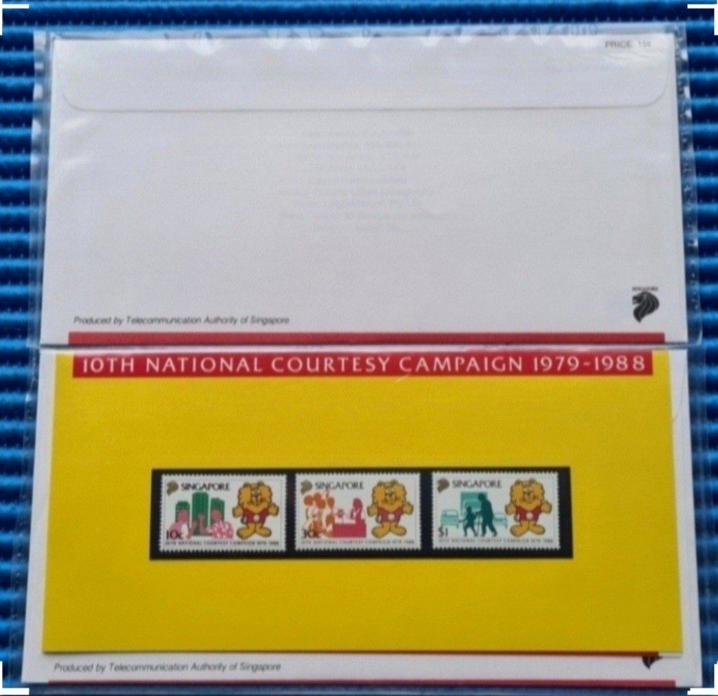 2X 1988 Singapore 10th National Courtesy Campaign 1979-1988 ...