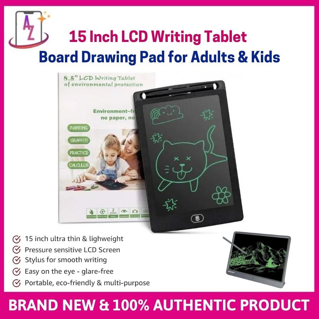 | 15-inch LCD Writing Tablet/Pad/Tab with Pen for Drawing, Playing ...