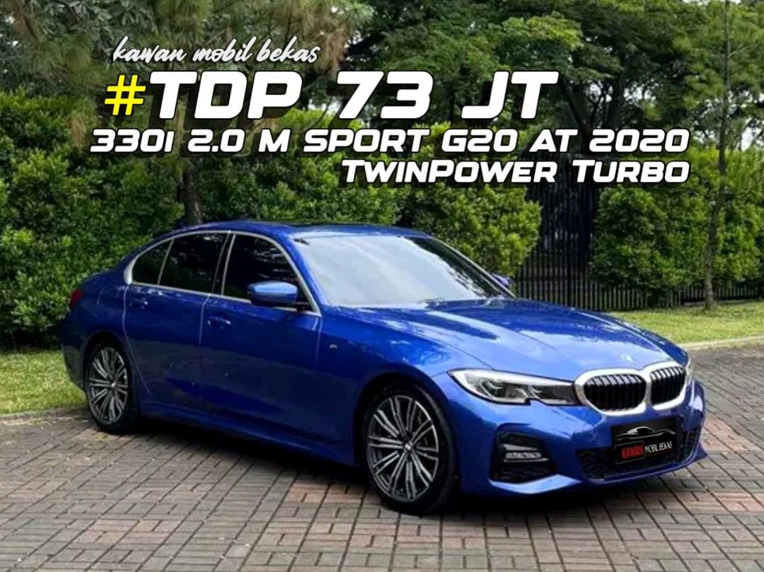 ( TDP 73jt ) BMW 330i 2.0 M Sport G20 AT 2020 Biru Kondisi Istimewa Dan ...