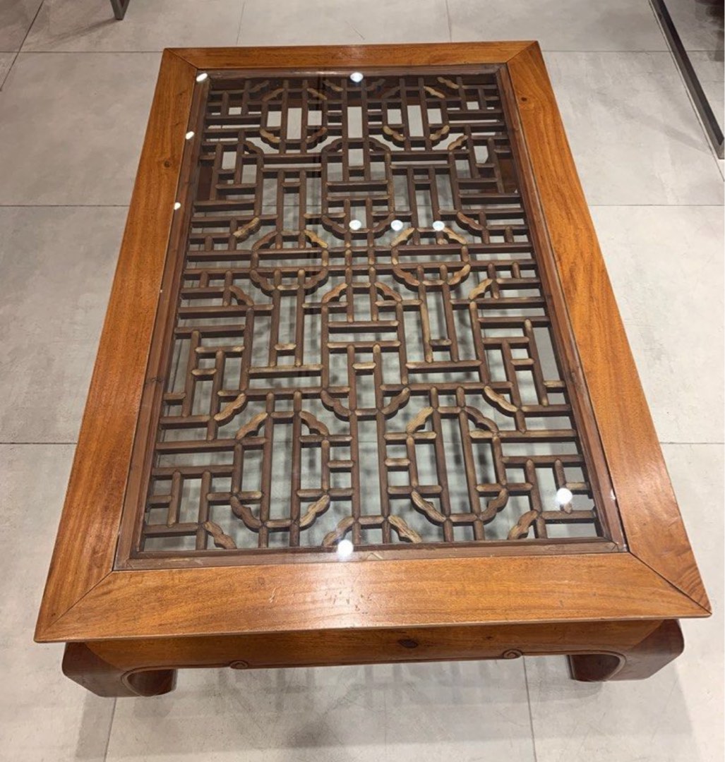 Antique Chinese hand carved coffee table, Furniture & Home Living ...