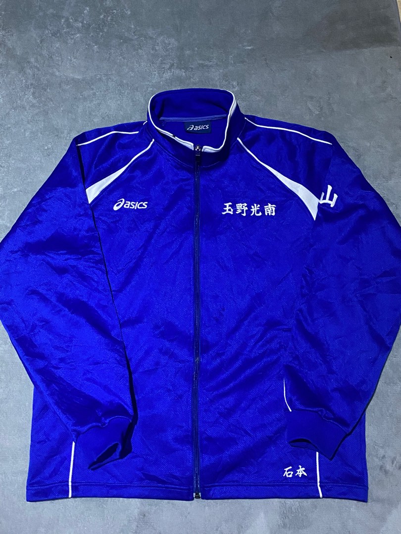 Asics Track Jacket, Men's Fashion, Activewear on Carousell