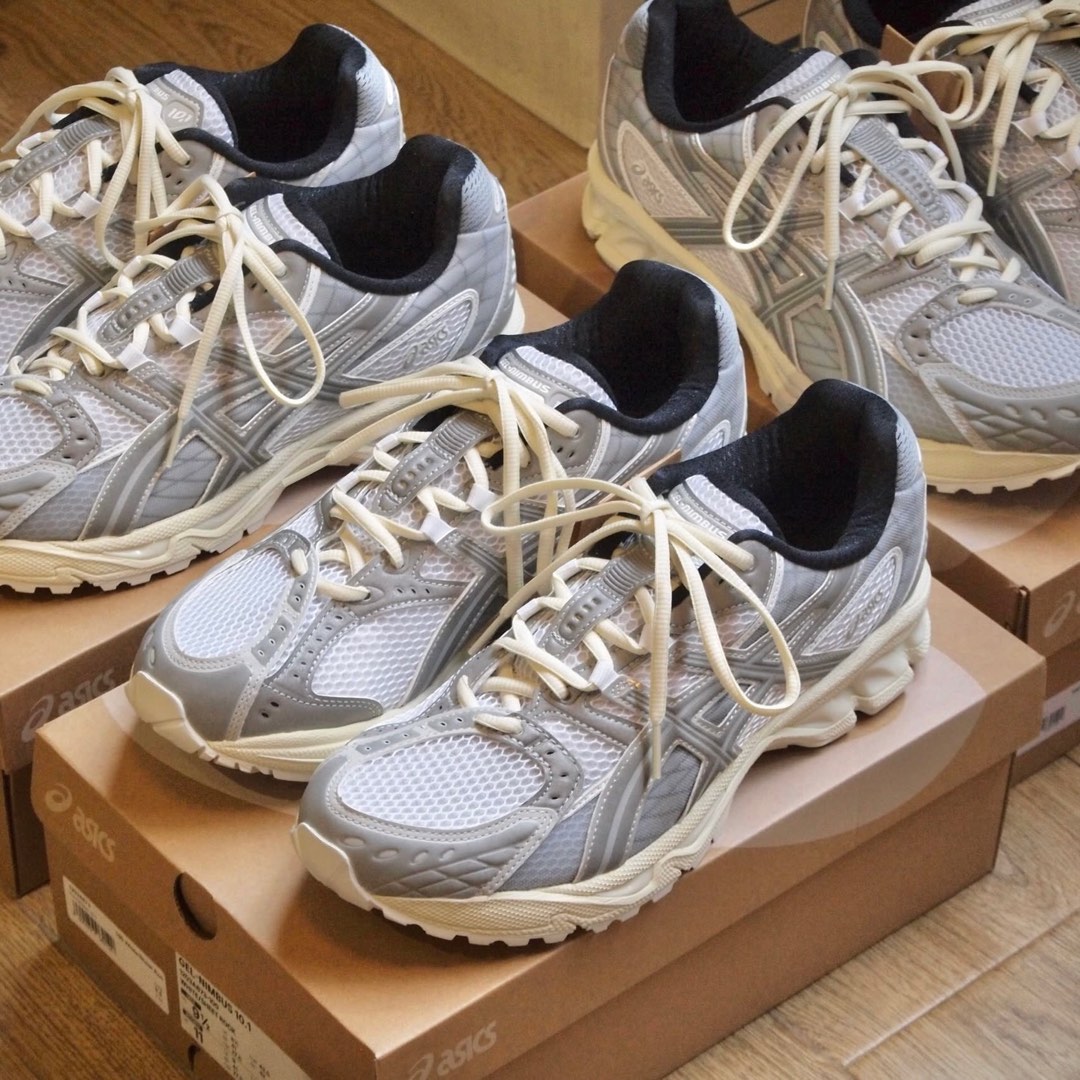 Asics x Min-Nano Gel-Nimbus 10.1 White Sheet Rock Cream Kayano 14 10 ...