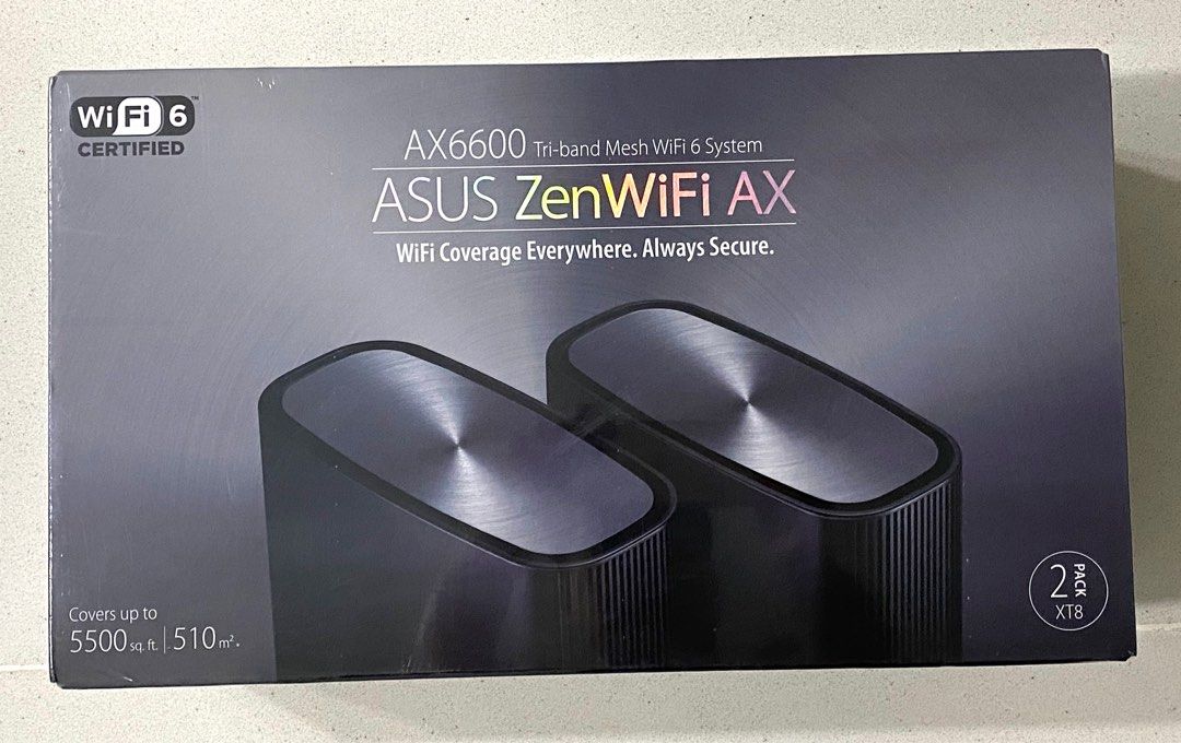 Asus ZenWiFi XT8 AX6600 WiFi 6 Mesh Router, Computers & Tech, Parts ...