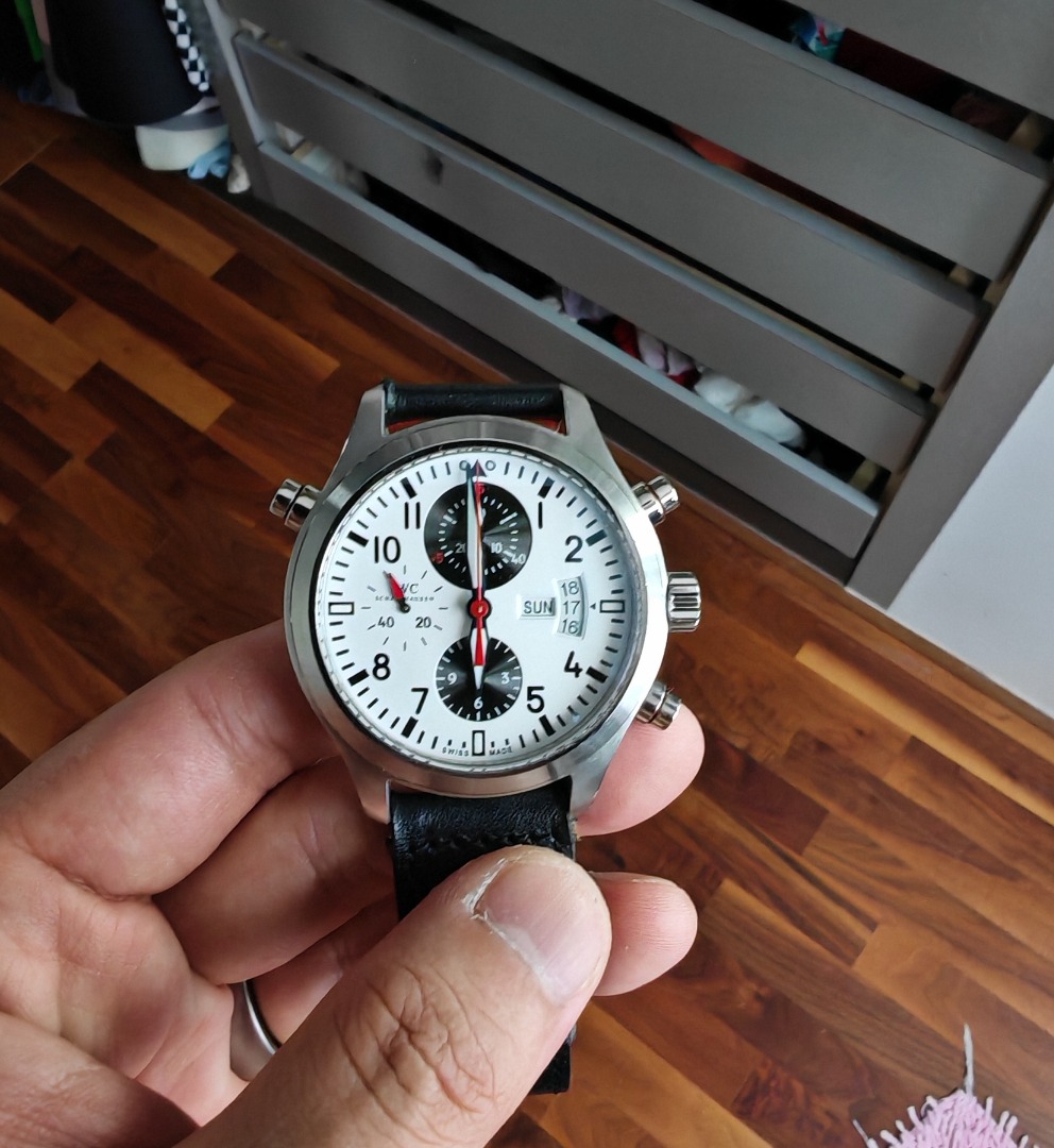 Automatic Chronograph Watch (White ), Men's Fashion, Watches ...