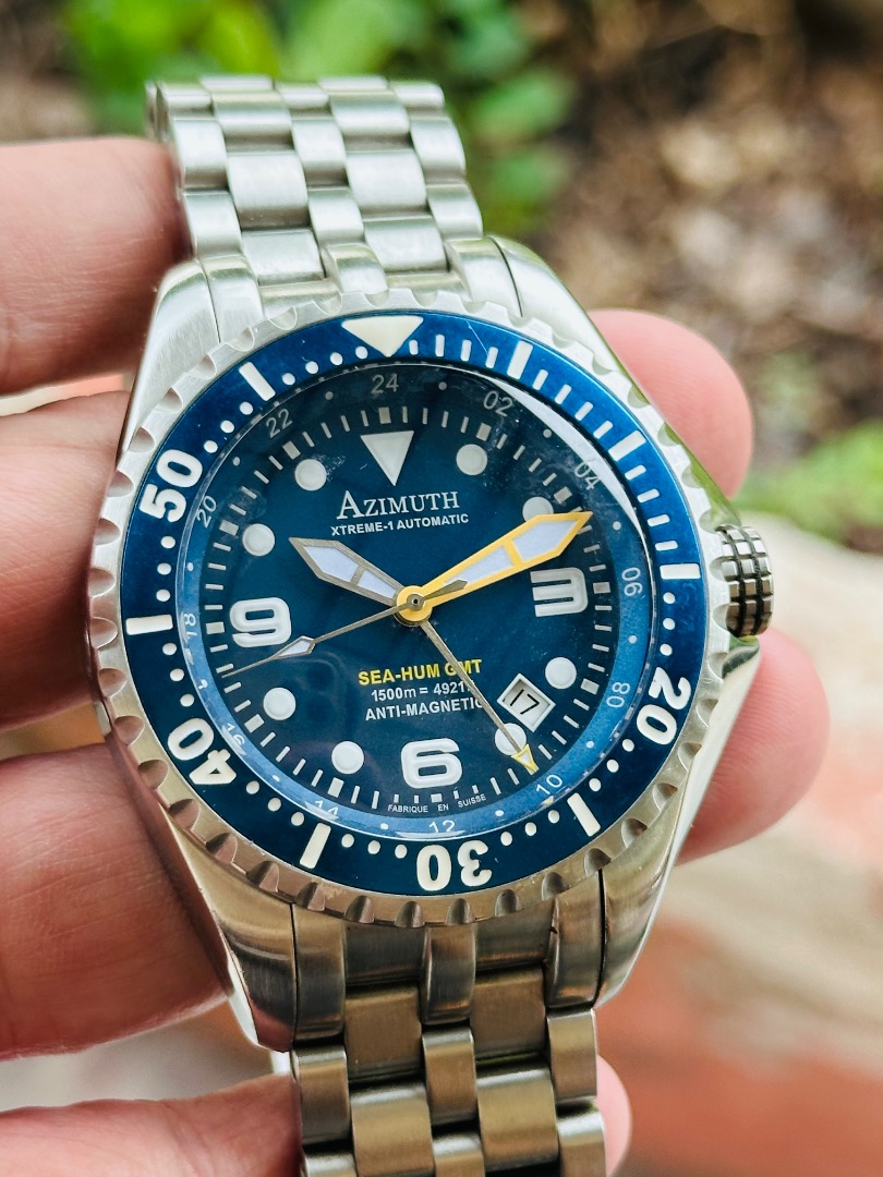 Azimuth "Extreme-1" Diver SEA-HUM GMT, Luxury, Watches on Carousell