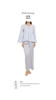 maroon red collection baju kurung baju raya, Women's Fashion, Muslimah ...