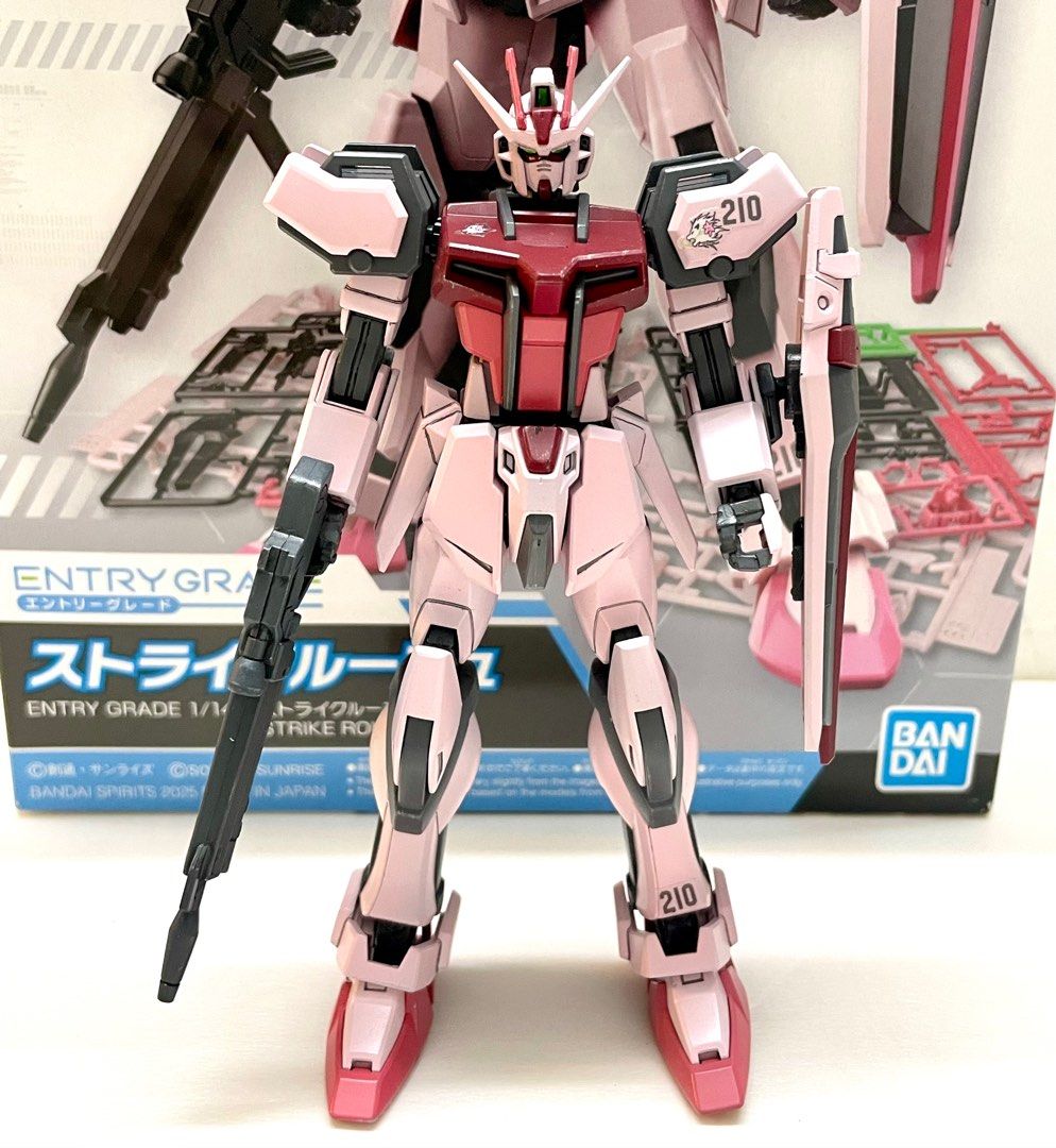 Bandai 1/144 Entry Grade GUNPLA Strike Gundam 機動戰士 突擊高達 (專業噴槍上色 滲線 上灰 ...