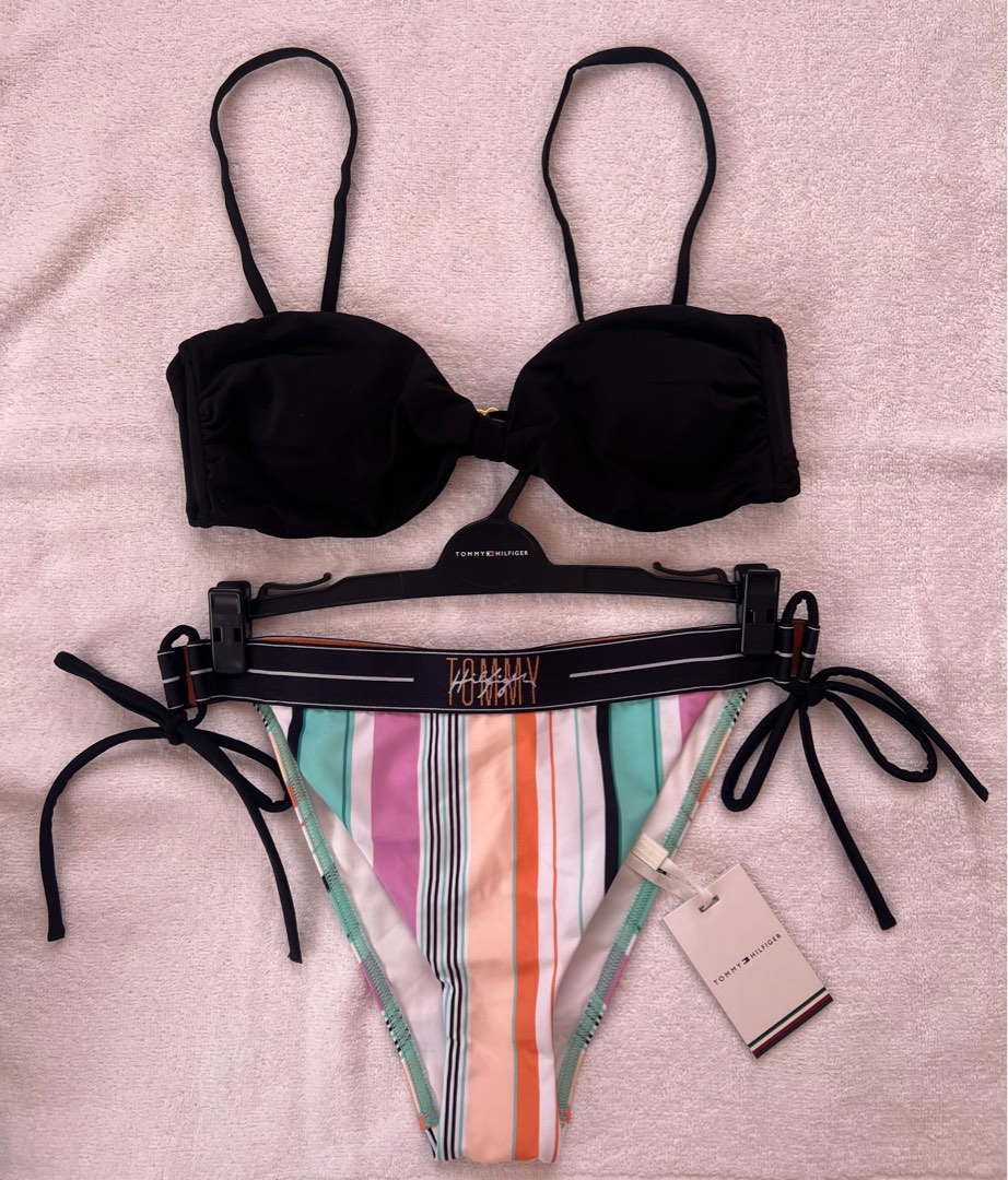 BILLABONG Bikini Top & TOMMY HILFIGER Cheeky String Side Tie, Women's ...