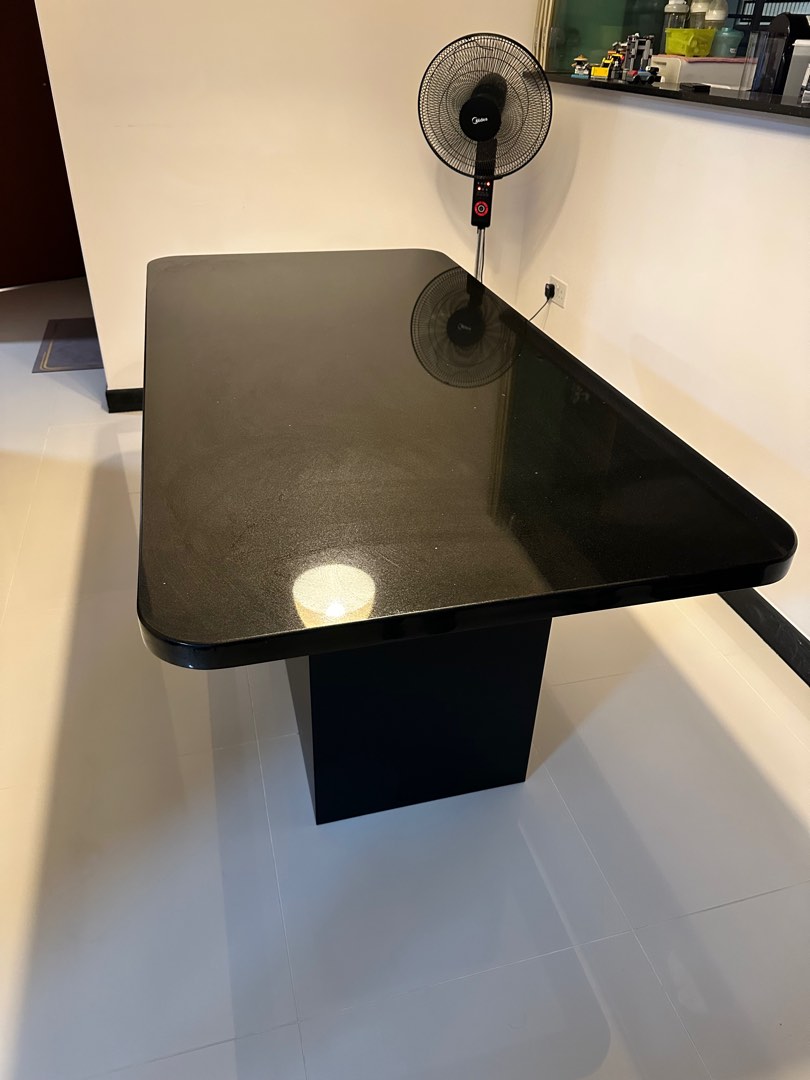 Black galaxy Granite table top 1800mm by 900mm by 36mm, Furniture ...