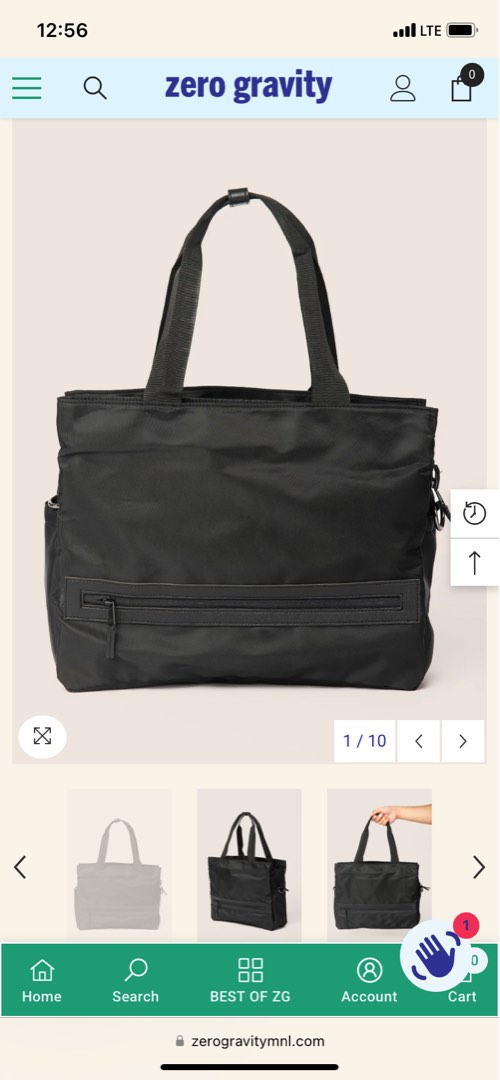 Black Utility Messenger Bag by Zero Gravity, Men's Fashion, Bags, Sling ...