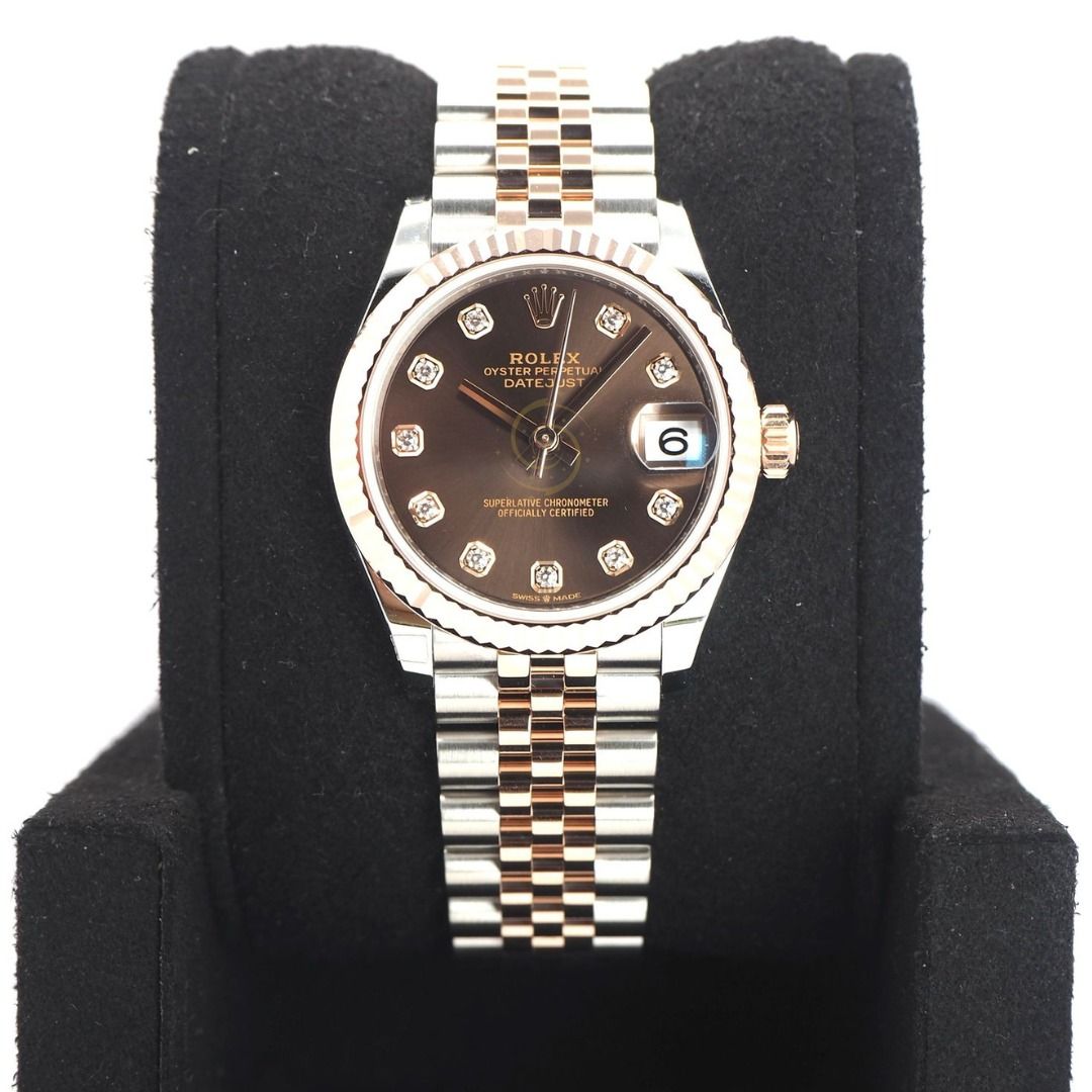 Brand New Feb 2025 Rolex Datejust 31 Chocolate 10 Point Diamonds Jubilee 278271 GA512, Luxury ...