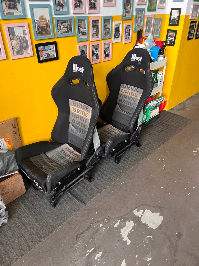 Bride Low Max full bucket seat set with brackets and railings for Honda ...