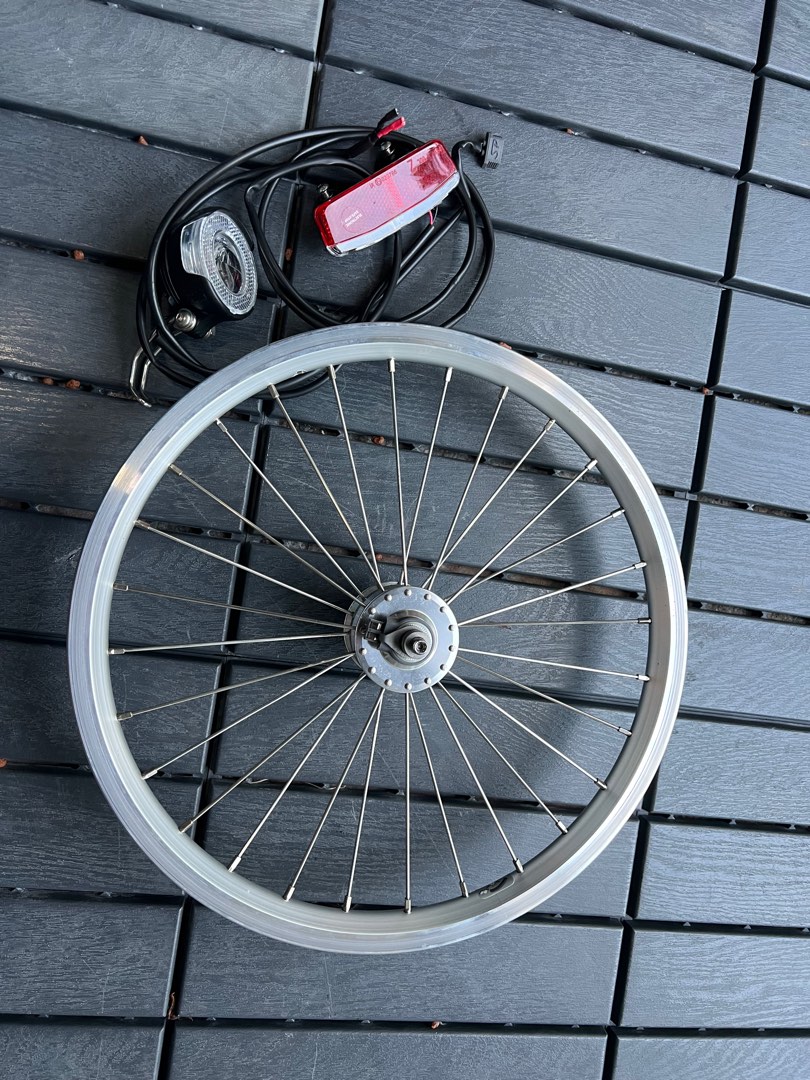 Brompton dynamo front wheel, Sports Equipment, Bicycles & Parts, Parts ...